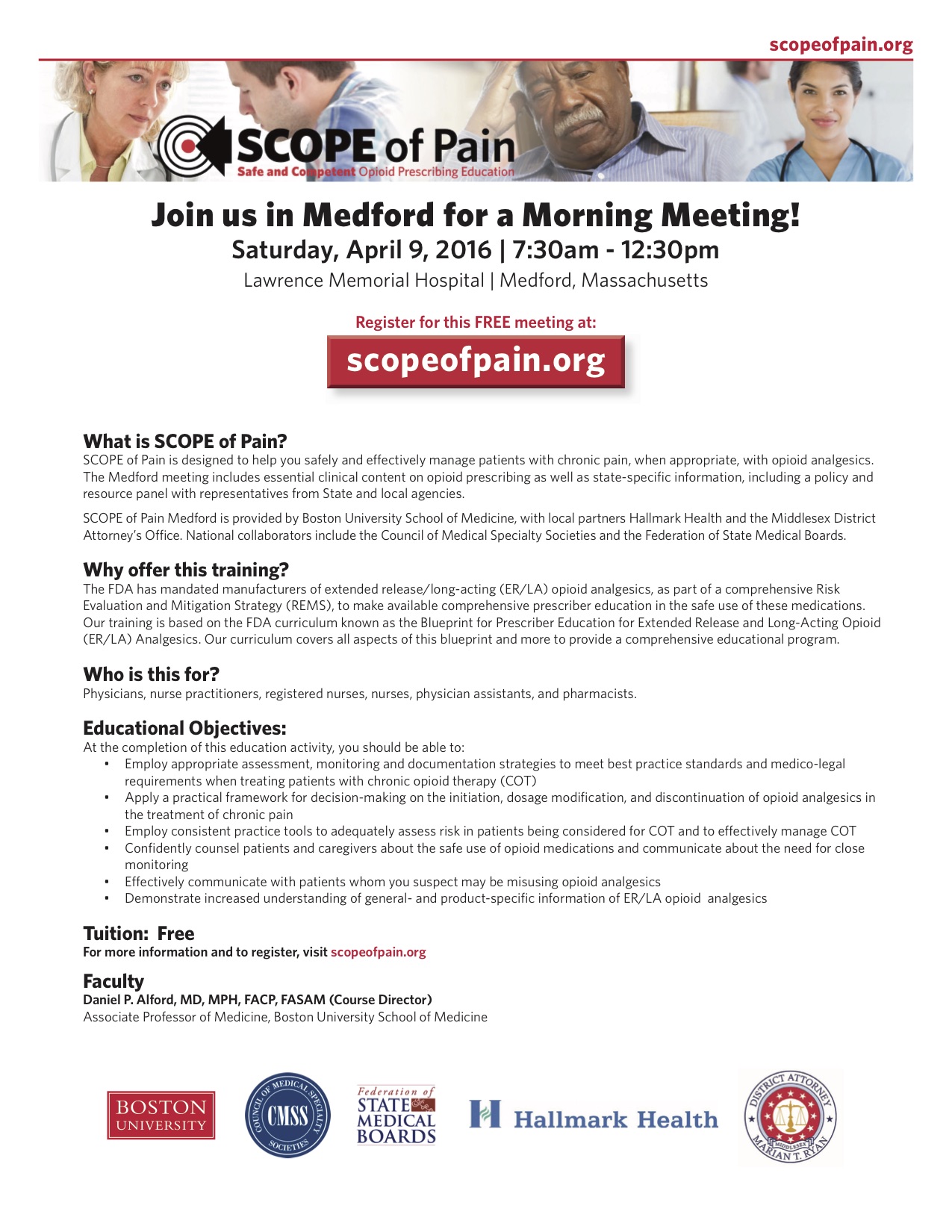 SCOPE of Pain Medford Meeting - Greater Lowell Health Alliance