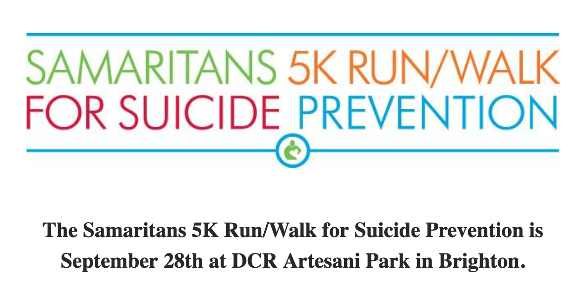 Samaritans 5K Run/Walk for Suicide Prevention - Greater Lowell Health ...