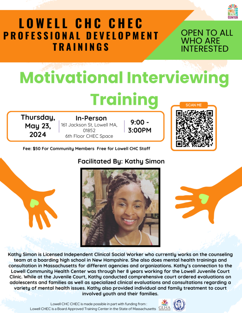 Motivational Interviewing Training – Greater Lowell Health Alliance
